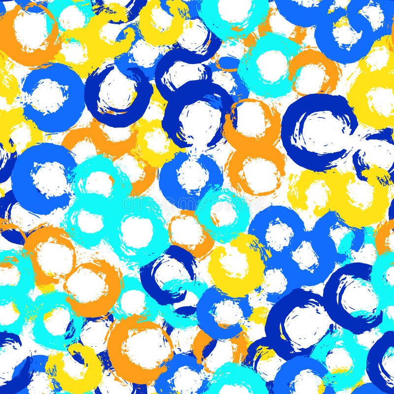 Fondo Blu Giallo Dipinto Variopinto Illustrazione Vettoriale ...