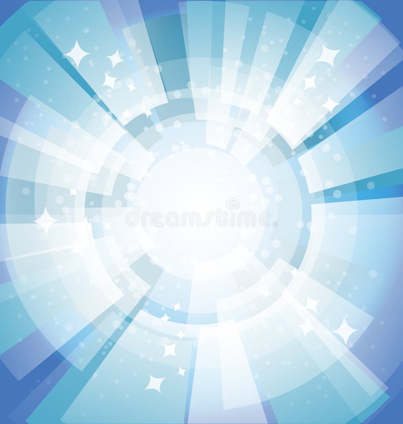 Fondo Brillante Azul Con Los Rayos Ilustración del Vector - Ilustración ...