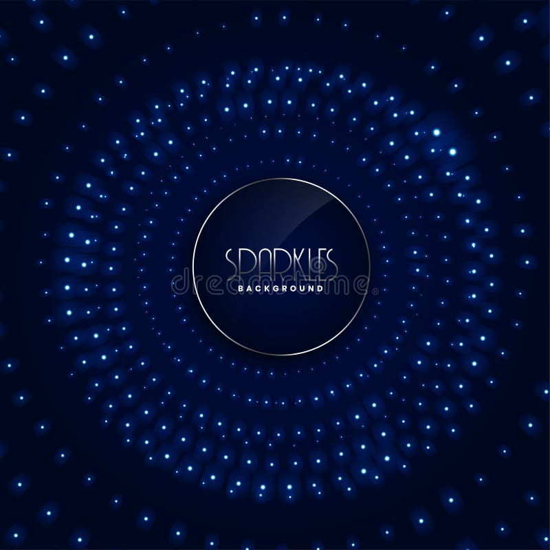 Fondo Brillante Circular Azul Ilustración del Vector - Ilustración de ...