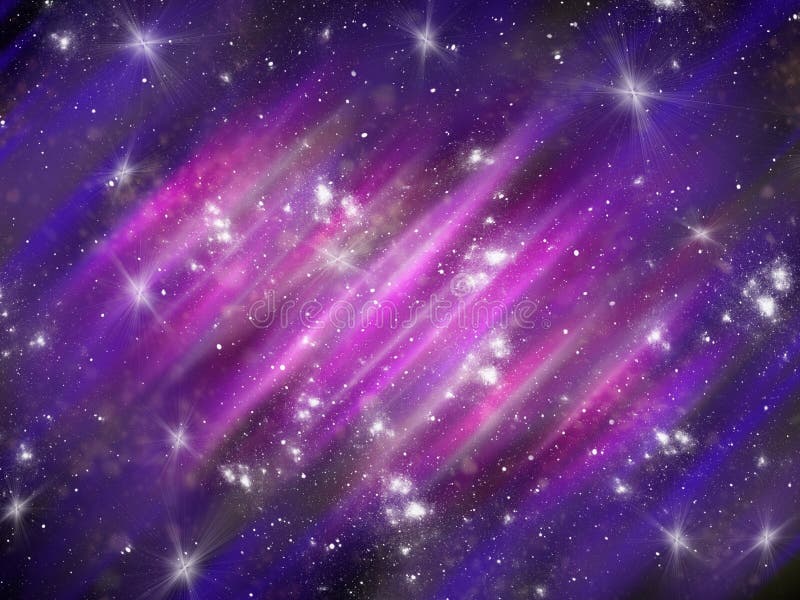 Fondo Cósmico Azul Abstracto Con Las Estrellas Stock de ilustración ...