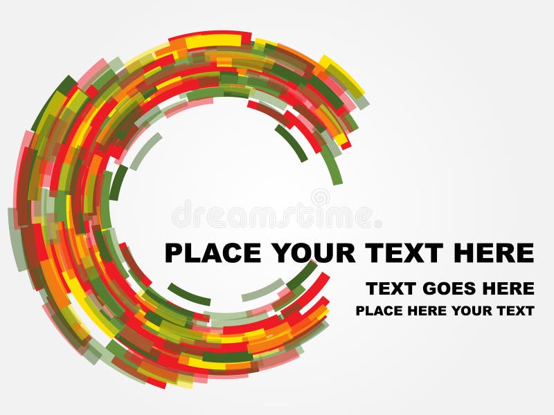 Fondo Circular Abstracto Colorido Stock de ilustración - Ilustración de ...