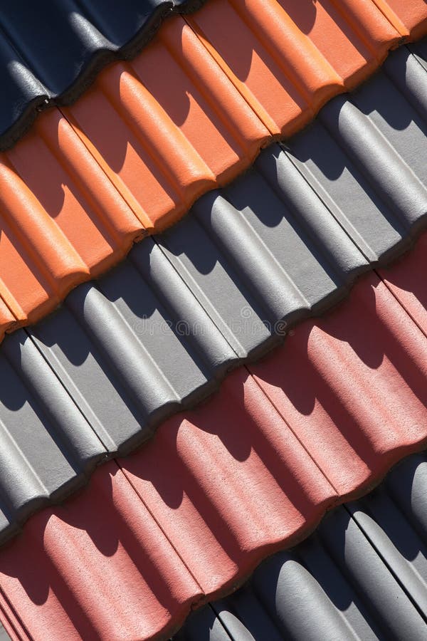 Fondo Coloreado De Las Tejas De Techumbre Foto de archivo - Imagen de ...
