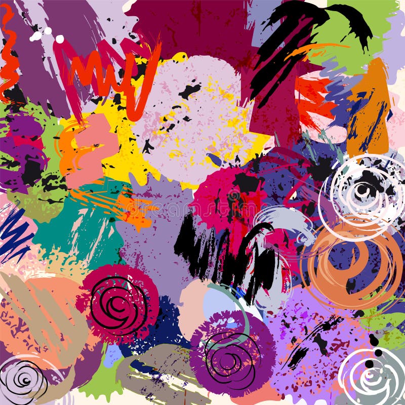 Fondo colorido abstracto ilustración del vector. Ilustración de cepillo ...