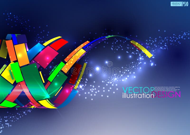 Fondo colorido abstracto ilustración del vector. Ilustración de fresco ...