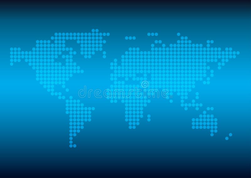 Fondo Con El Mapa Abstracto - Azul Marino Stock de ilustración ...