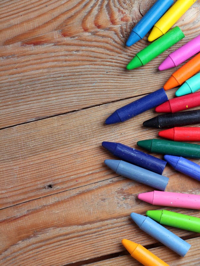 Fondo con i pastelli fotografia stock. Immagine di illustrazione - 45948520