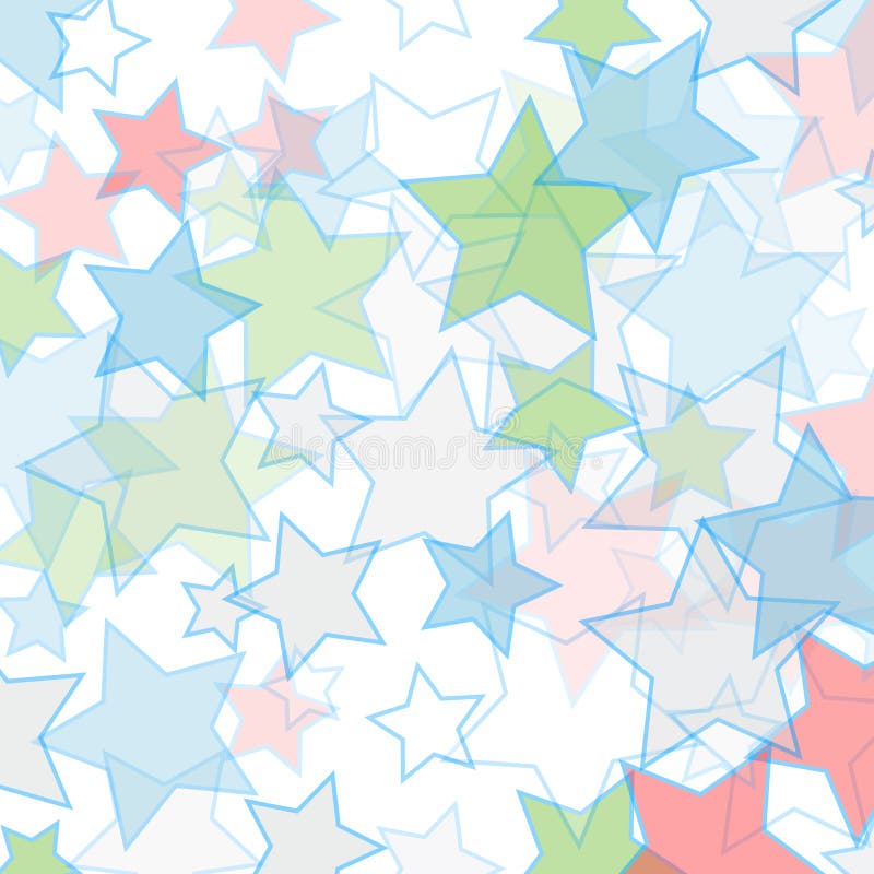 Fondo Con Las Estrellas Coloridas Ilustración del Vector - Ilustración ...