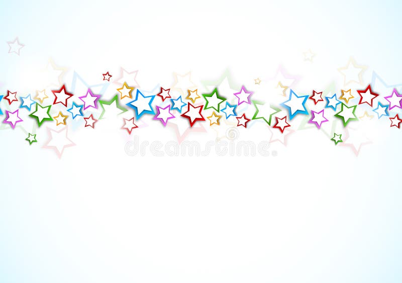 Fondo Con Las Estrellas Coloridas Ilustración del Vector - Ilustración ...