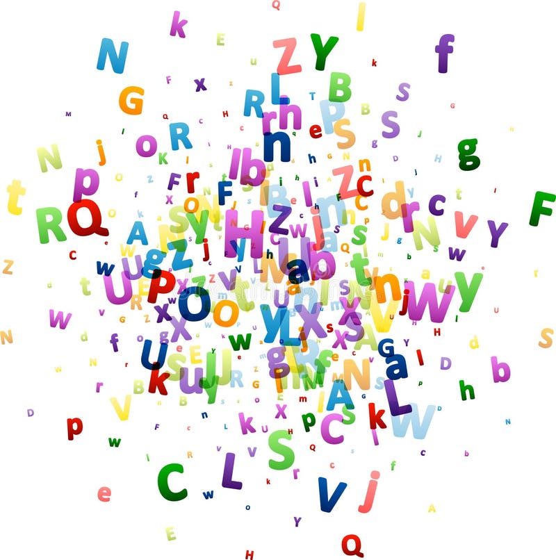 Fondo con las letras ilustración del vector. Ilustración de modelo ...