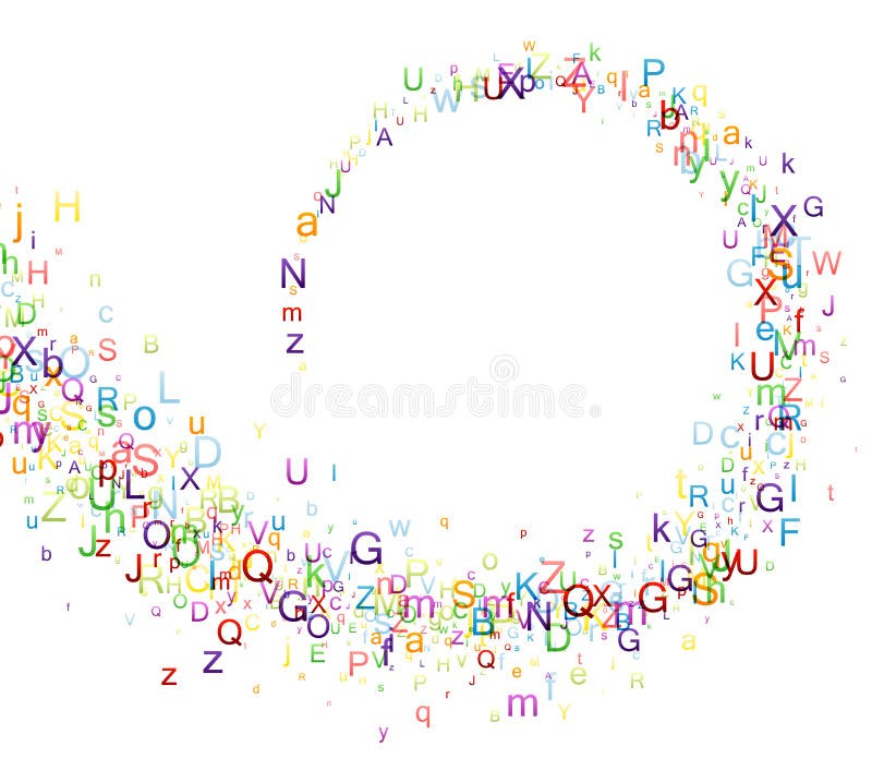 Fondo con las letras ilustración del vector. Ilustración de alfabeto ...