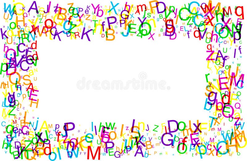 Fondo con las letras ilustración del vector. Ilustración de modelo ...