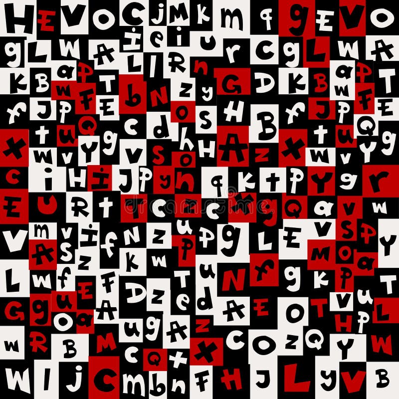 Fondo con las letras ilustración del vector. Ilustración de ...