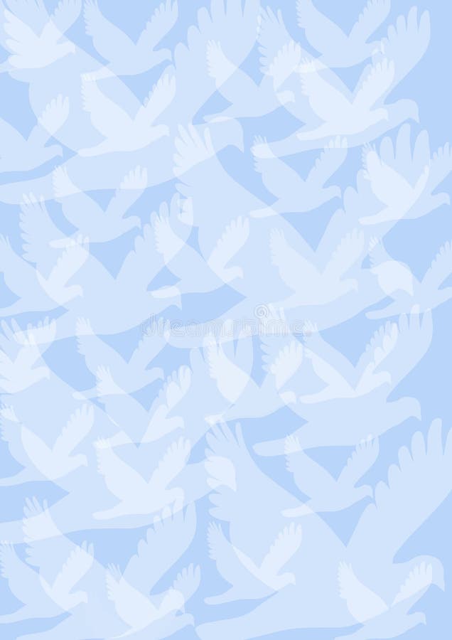 Fondo con las palomas stock de ilustración. Ilustración de publicidad ...