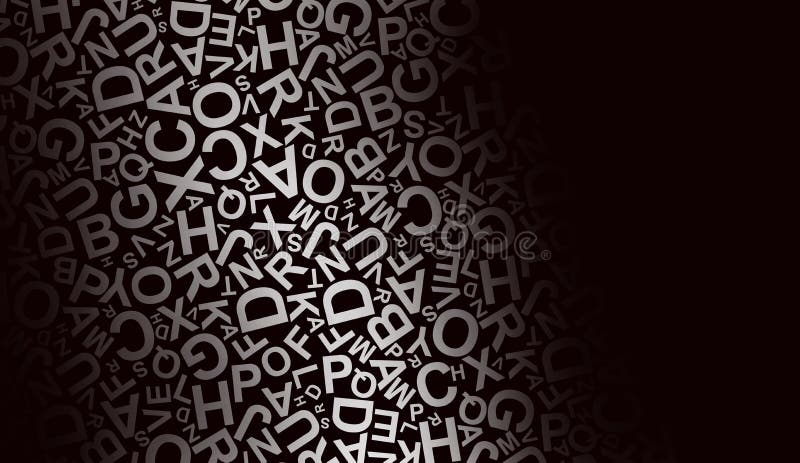 Fondo con letras. stock de ilustración. Ilustración de modelo - 189774562