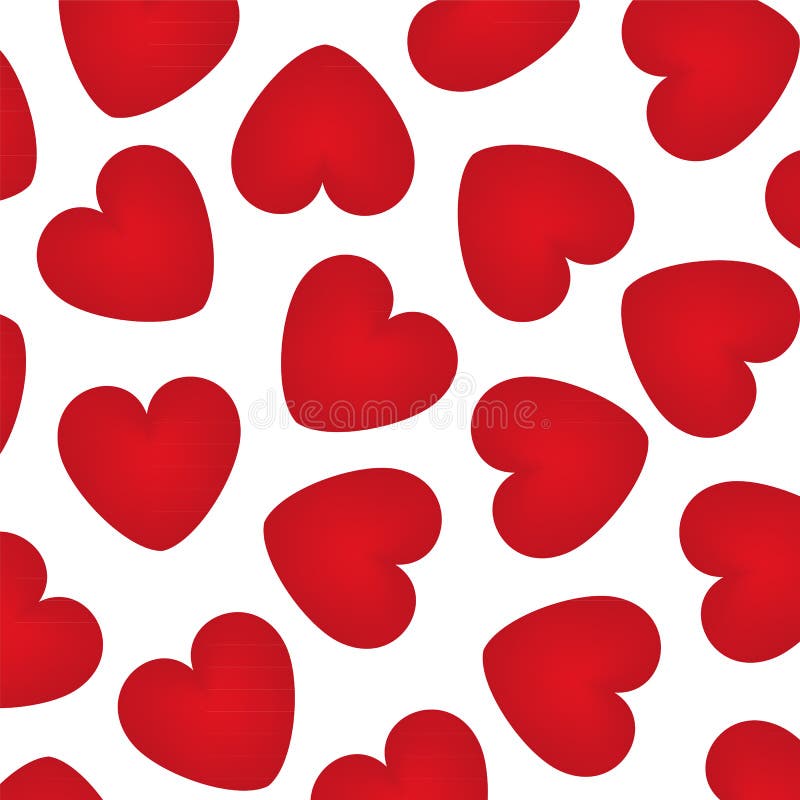 Fondo Con Los Corazones Rojos Ilustración del Vector - Ilustración de ...