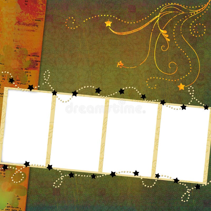 Fondo con los marcos stock de ilustración. Ilustración de prospera ...