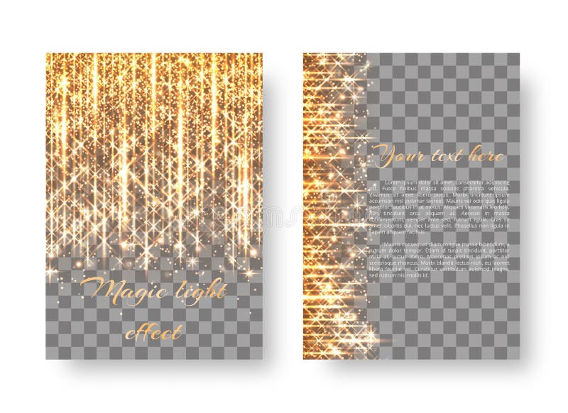 Fondo Con Los Rayos De Oro Brillantes Ilustración del Vector ...