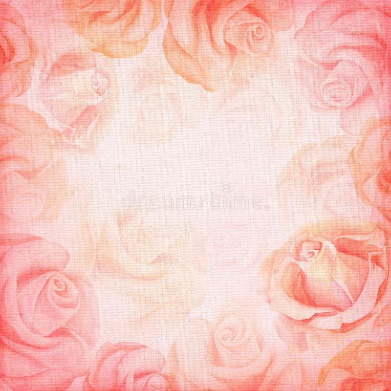 Fondo Cuadrado Color De Rosa Romántico Abstracto Stock de ilustración ...