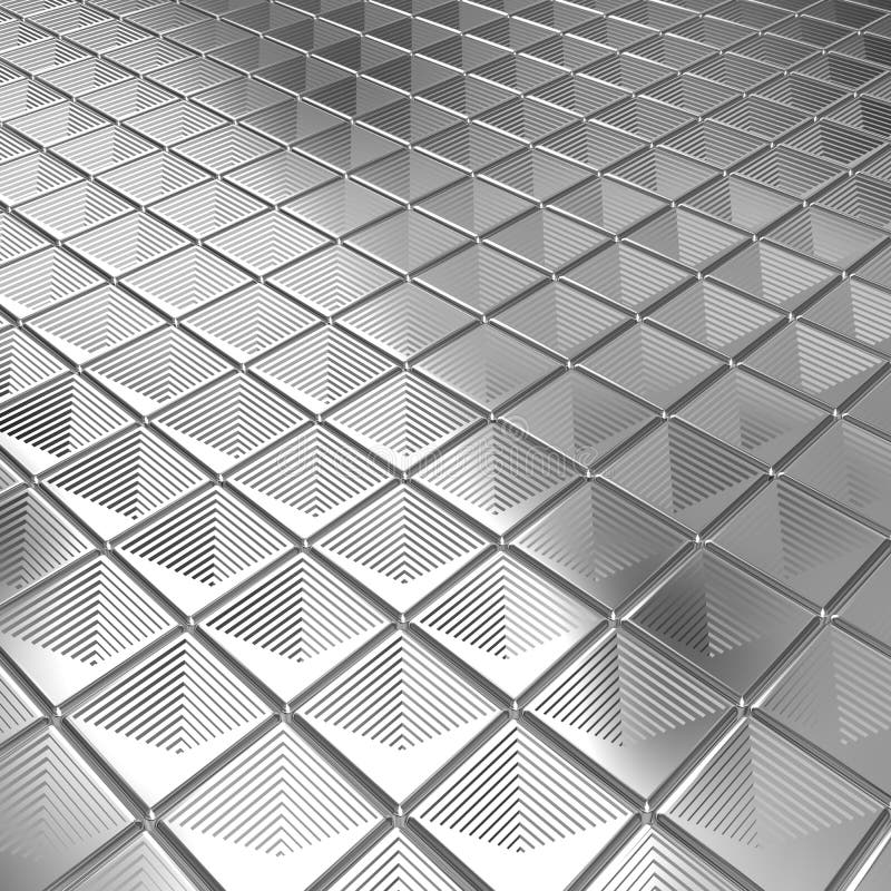 Fondo De Aluminio De Plata Brillante Del Azulejo Stock de ilustración ...