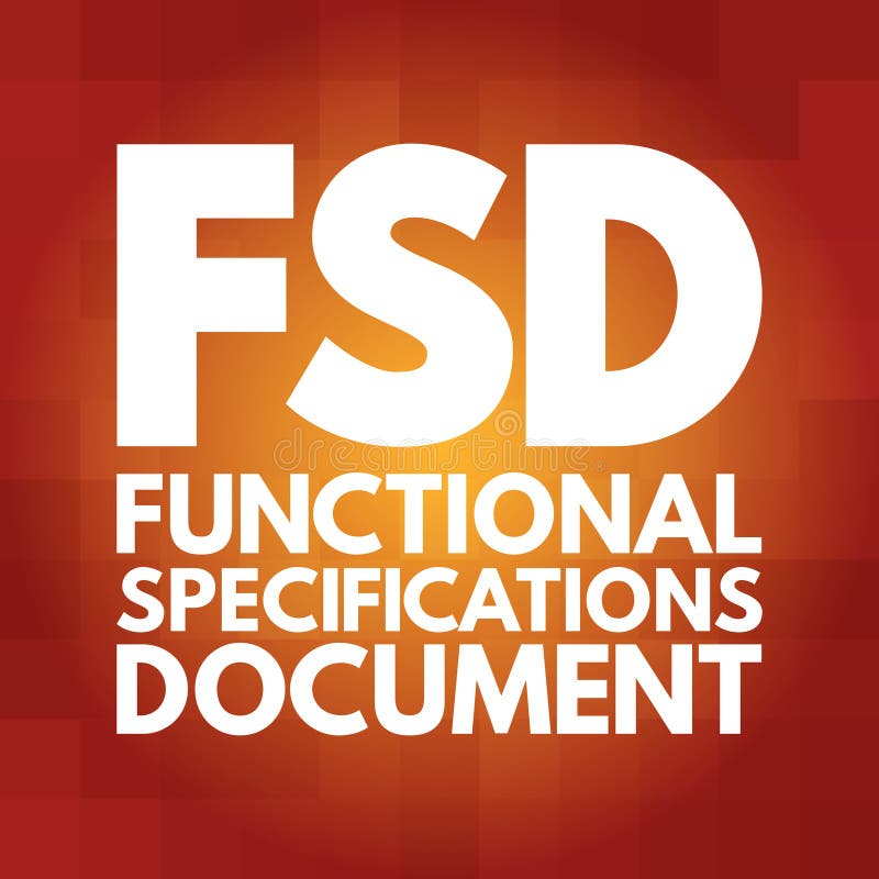 Fondo De Concepto De Documento De Especificaciones Funcionales De Fsd ...