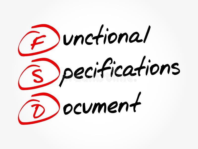 Fondo De Concepto De Documento De Especificaciones Funcionales De Fsd ...