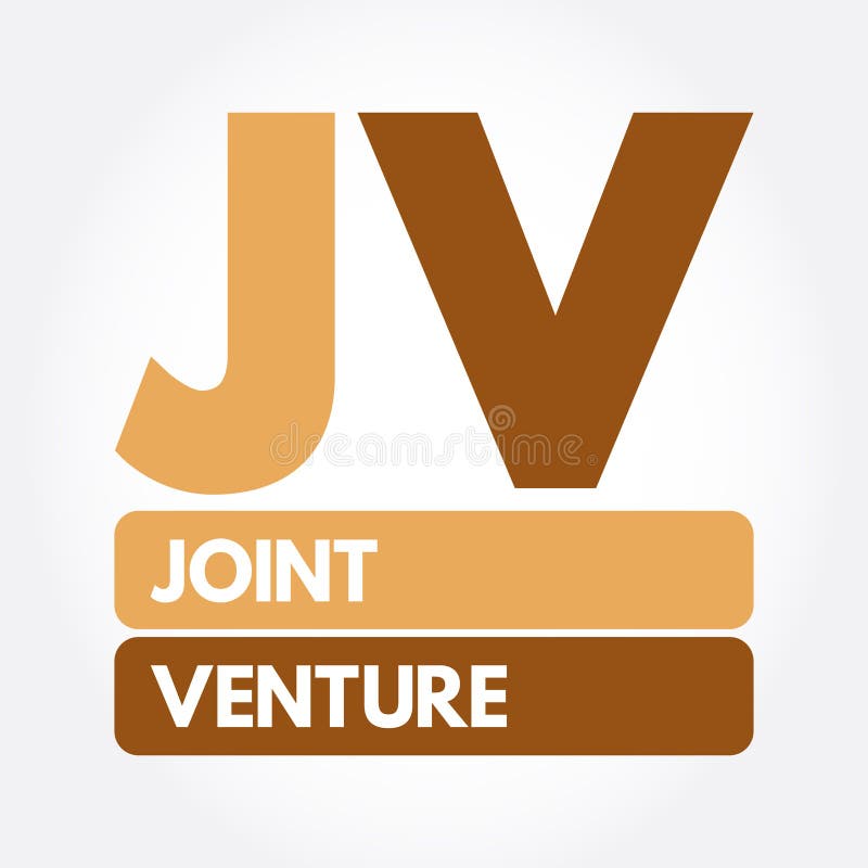 Fondo De Concepto De Negocio De Jv Joint Venture Acrym Stock de ...