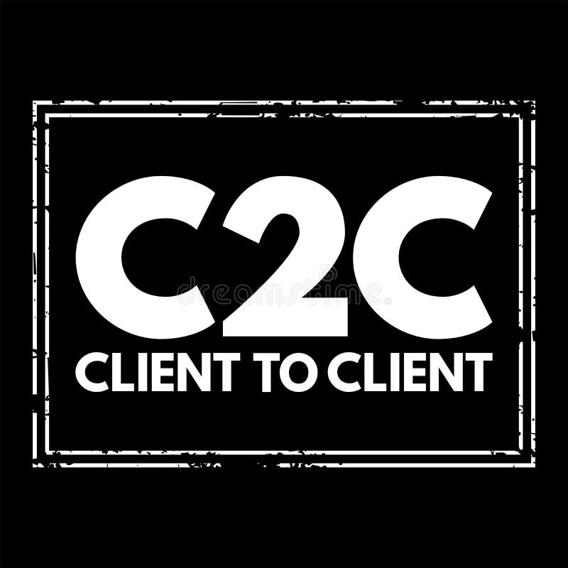 Fondo De Concepto De Negocio De Marca De Texto C2c Cliente a Cliente ...