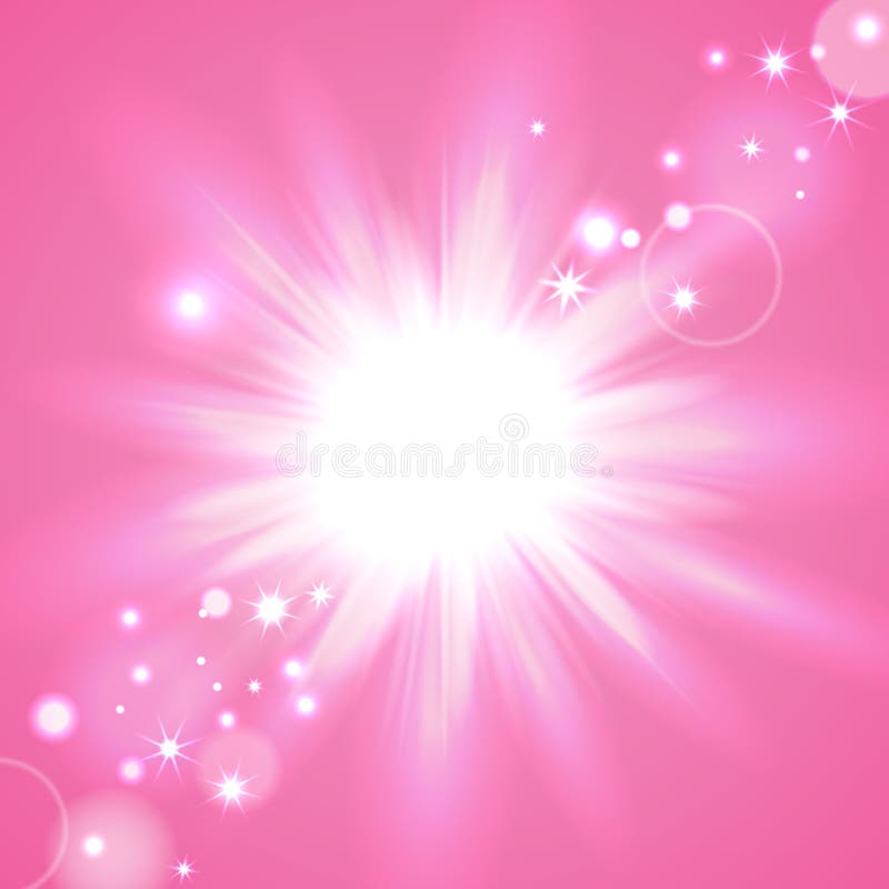 Confeti De Destello Rosado Del Corazón Fondo Del Brillo Ejemplo Del ...