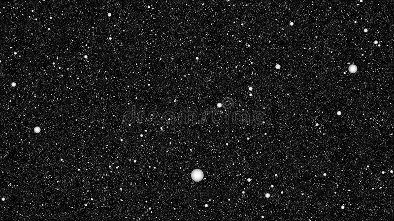 Fondo De Espacio Simple Estrellas Blancas Sobre Fondo Negro. Stock de ...