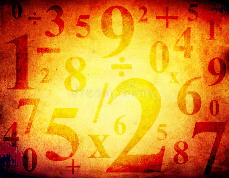 Fondo De Grunge Con Números Stock de ilustración - Ilustración de ...