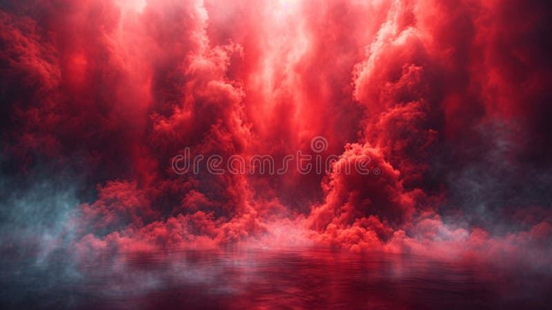 Fondo de humo rojo oscuro stock de ilustración. Ilustración de curva ...