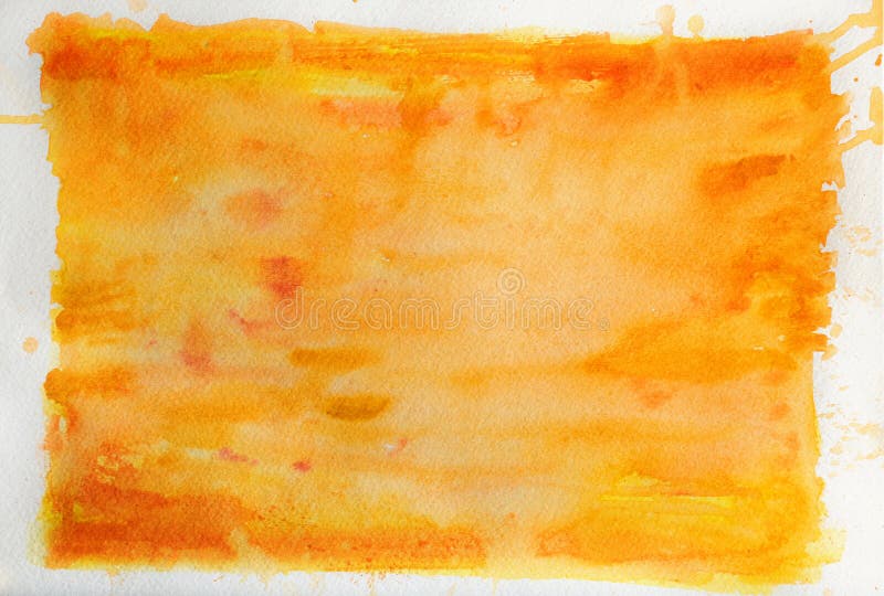 Fondo De La Acuarela En Naranja Foto de archivo - Imagen de espacio ...