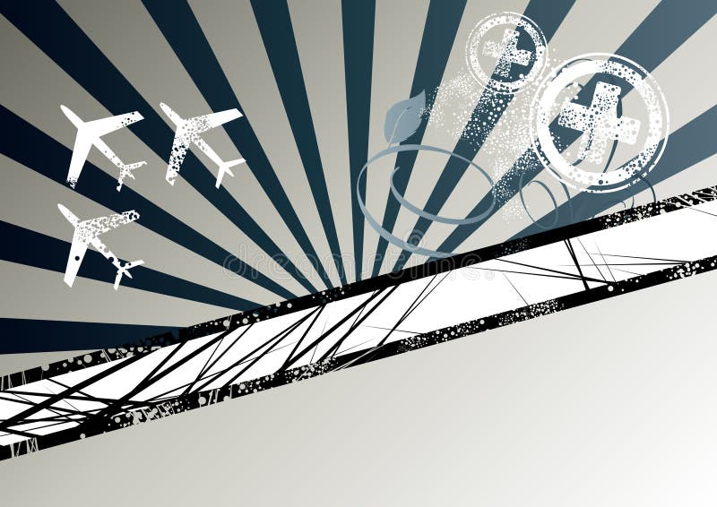 Fondo de la aviación ilustración del vector. Ilustración de aviones ...