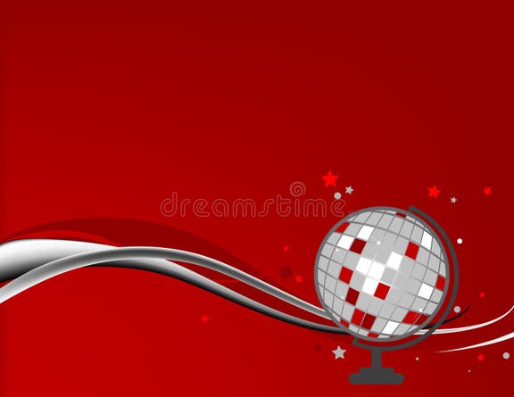 Fondo de la bola del disco ilustración del vector. Ilustración de disco ...