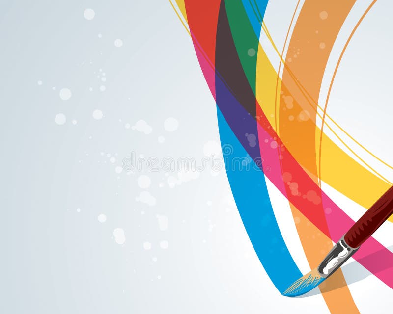 Fondo de la brocha ilustración del vector. Ilustración de escaparate ...