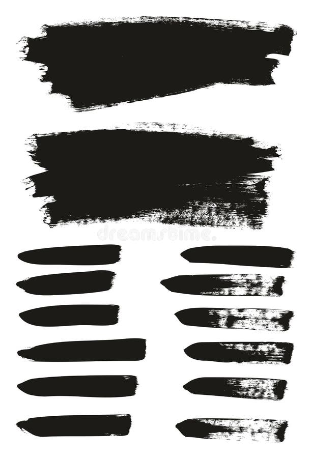 Fondo De La Brocha De La Caligrafía Ilustración del Vector ...