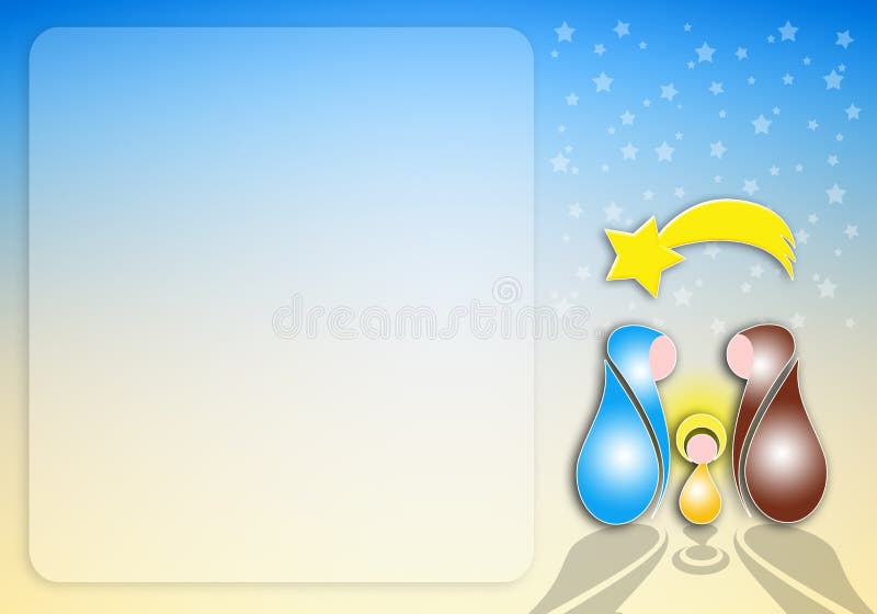 Fondo De La Escena De La Natividad Stock de ilustración - Ilustración ...