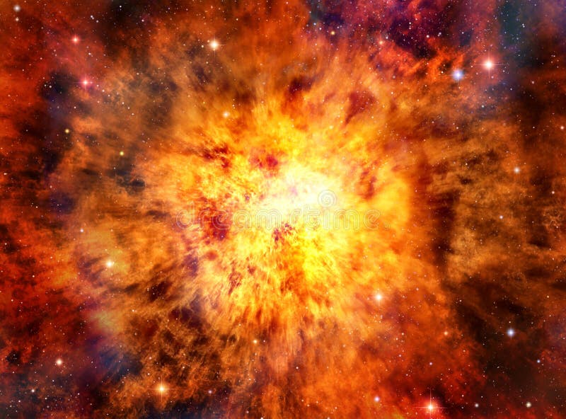 Fondo De La Explosión Del Espacio Stock de ilustración - Ilustración de ...
