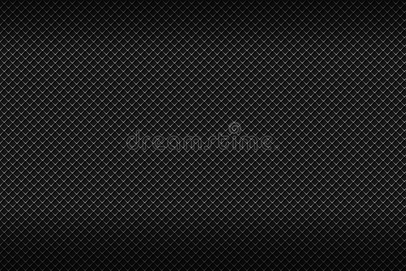 Fondo De La Fibra De Carbono Textura Negra Stock De Ilustración