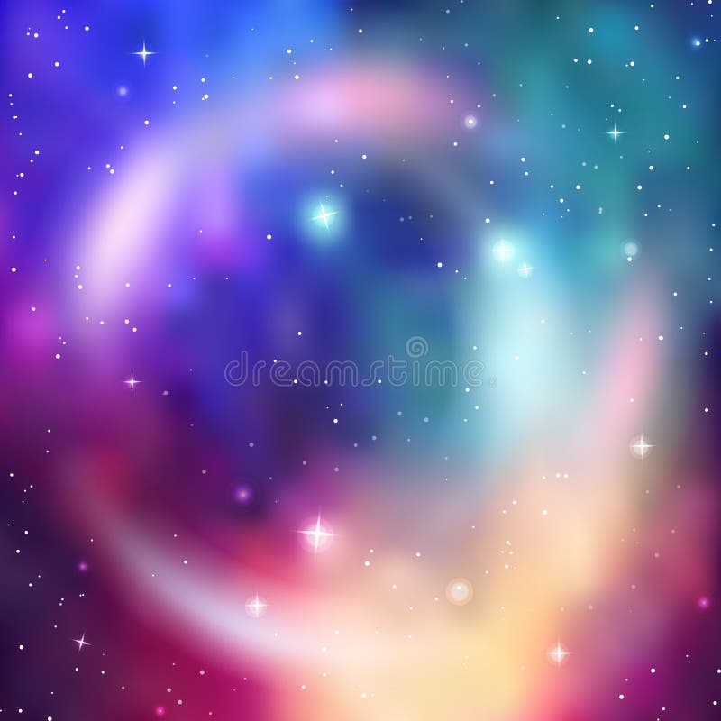 Fondo De La Galaxia Vector Colorido Abstracto Ilustración del Vector ...
