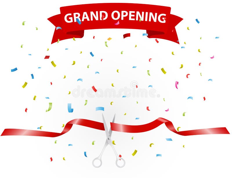 Ejemplo Del Vector De La Gran Inauguración, Fondo Ilustración del ...