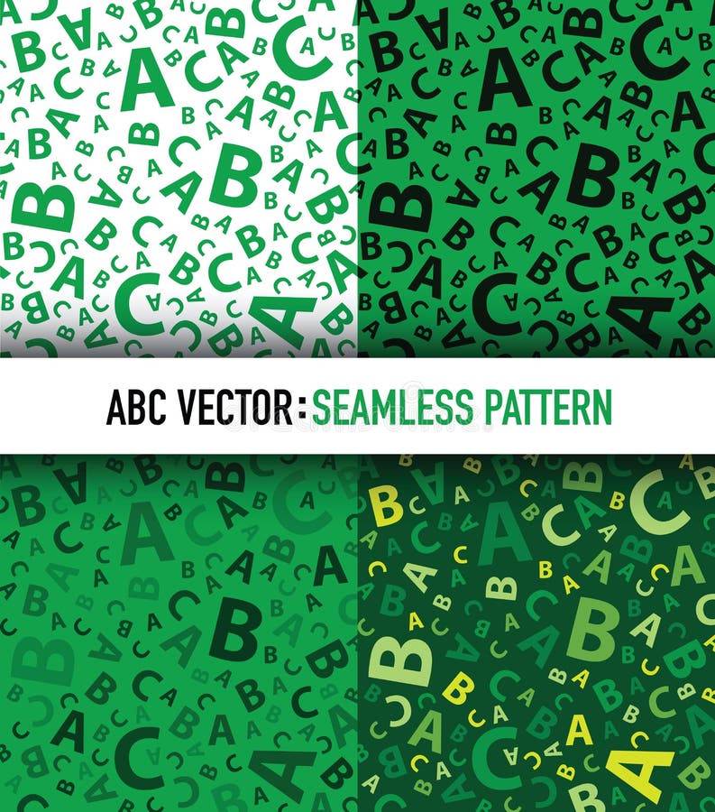 Fondo De La Letra De Abc Verde Sin Inconvenientes Stock de ilustración ...
