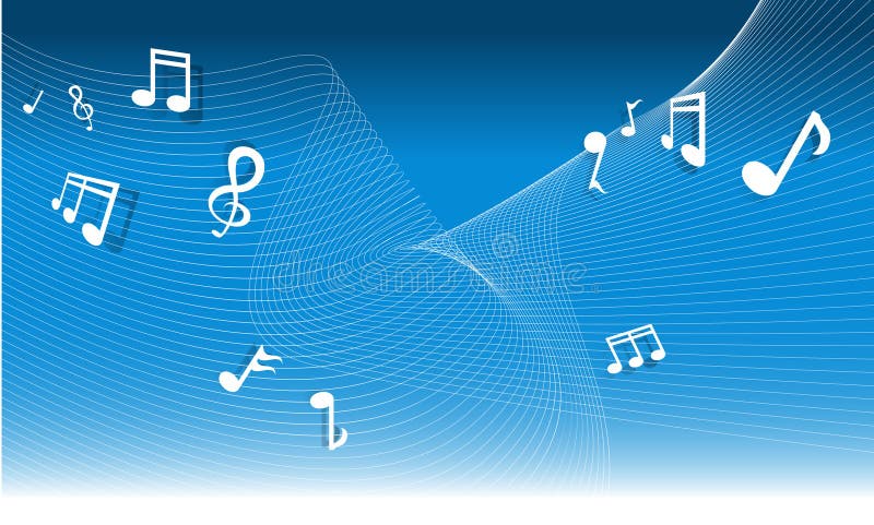 Fondo De La Nota De La Música Ilustración del Vector - Ilustración de ...
