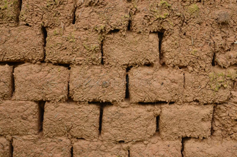 Fondo De La Pared De Ladrillos De Adobe Foto de archivo - Imagen de ...