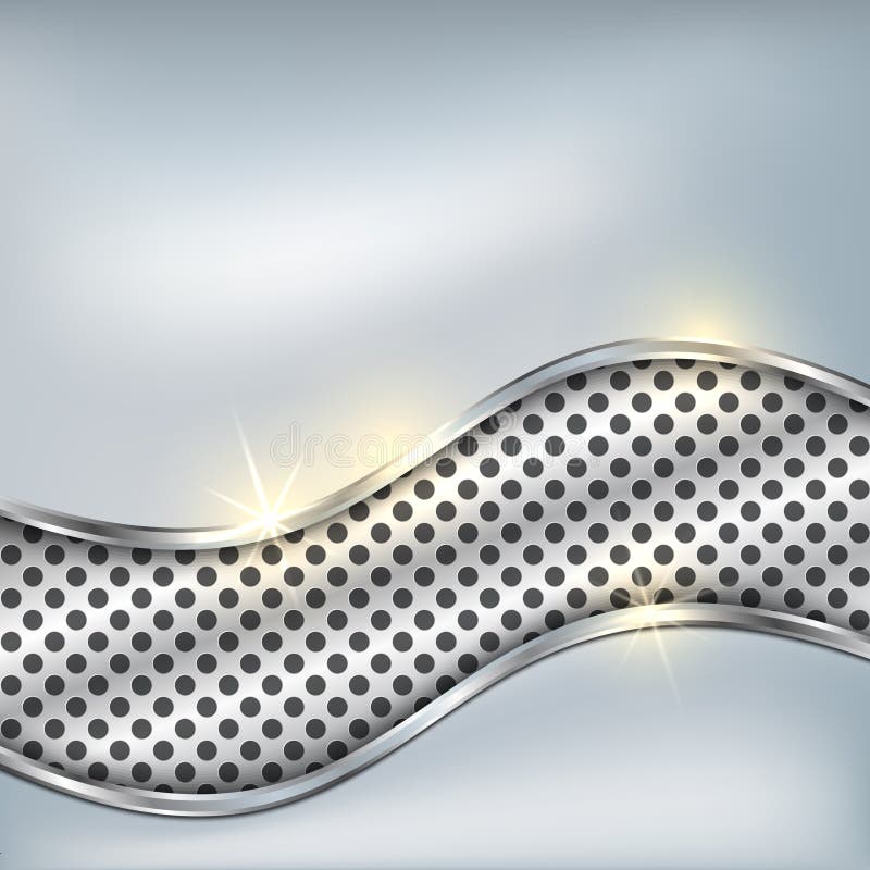 Fondo De La Plata Metalizada Del Vector Ilustración del Vector ...