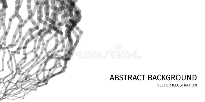 Fondo de la red neuronal ilustración del vector. Ilustración de célula ...