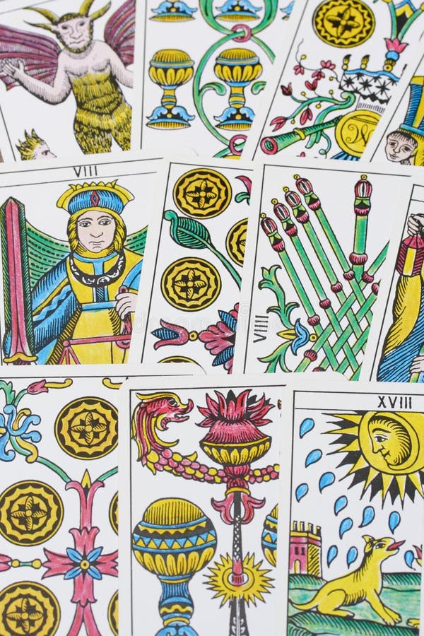 Fondo De La Tarjeta De Tarot Foto de archivo - Imagen de coloreado ...