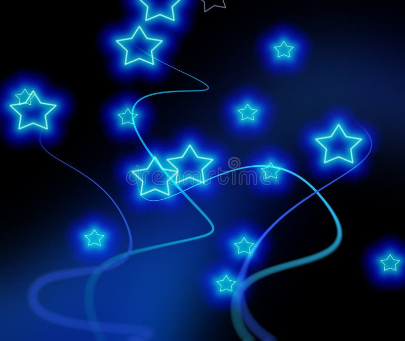 Fondos De Estrellas De Neón