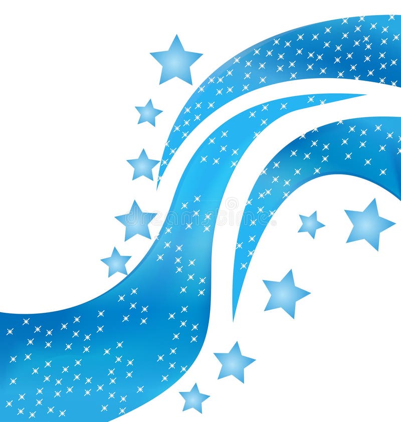 Fondo de estrellas azules ilustración del vector. Ilustración de ...