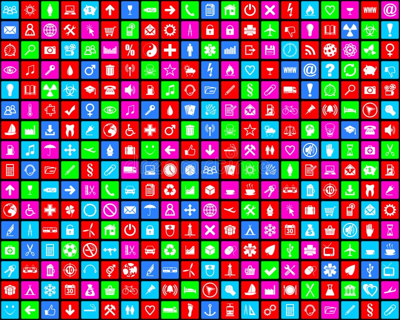 Fondo de los iconos stock de ilustración. Ilustración de negocios ...